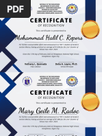 Certificate Intramurals | PDF | Philippines