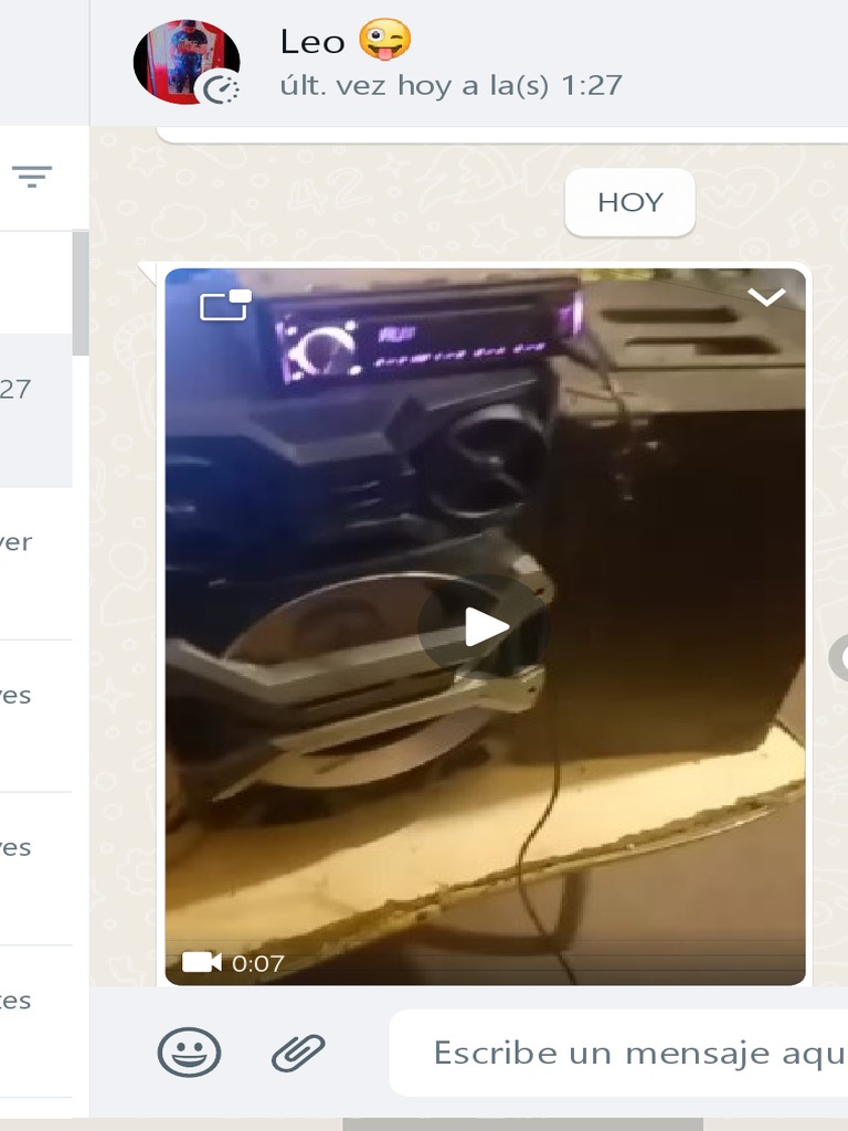 Últ. Vez Hoy A La(s) 1:27: Escribe Un Mensaje Aqu | PDF