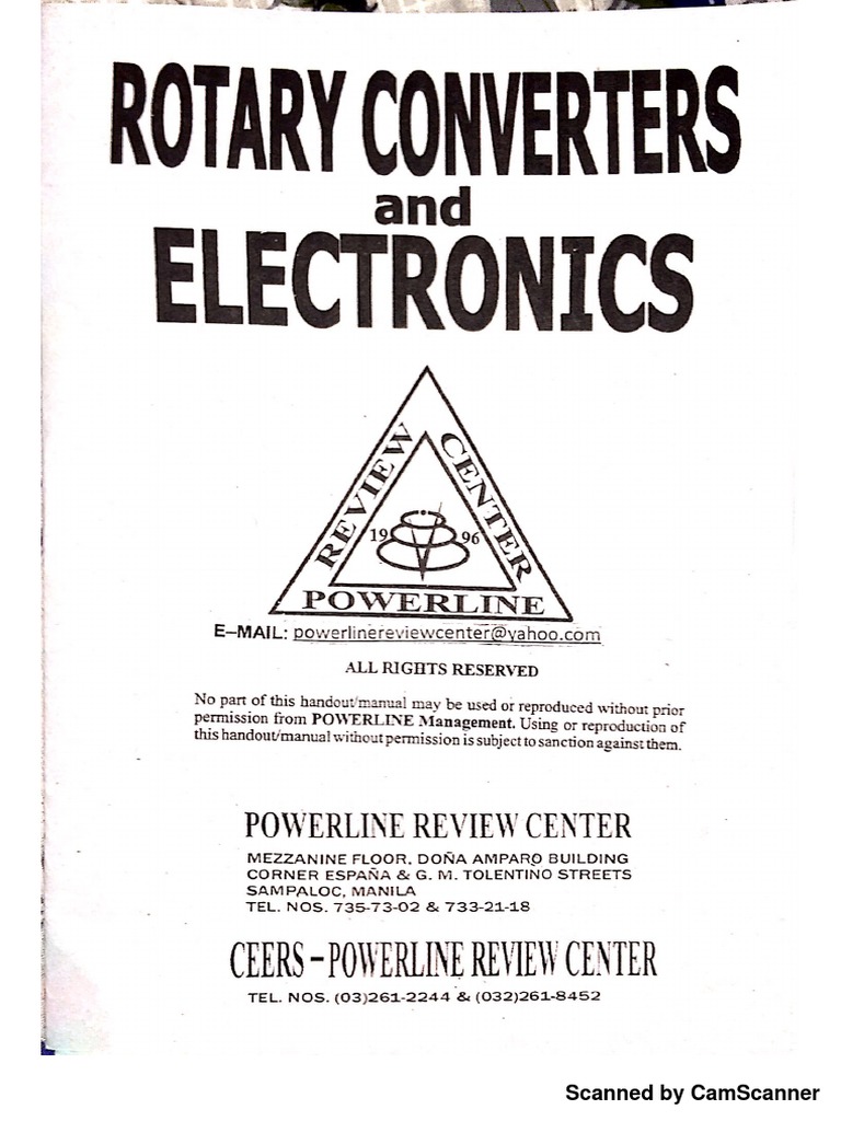 Rotary Converters and Electronics | PDF