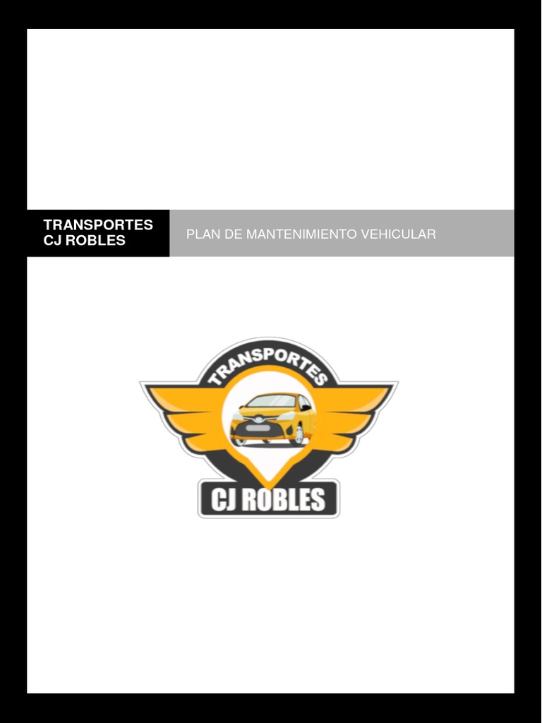 Transportes CJ Robles: Plan de Mantenimiento Vehicular | PDF