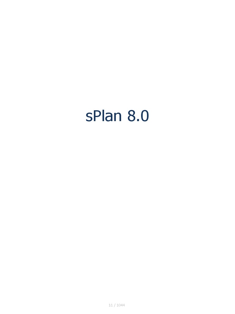Splan 8.0 | Download Free PDF | Button (Computing) | Area