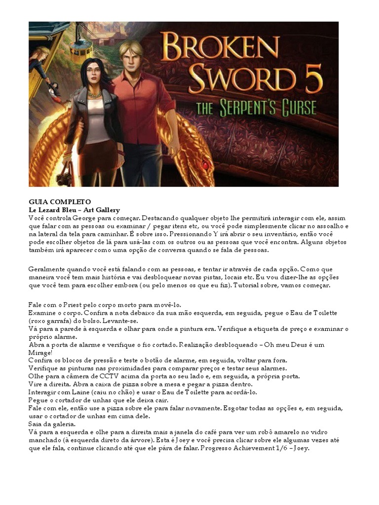 Guia Completo Broken Sword 5 | PDF