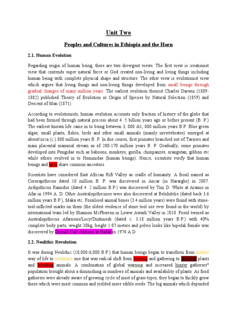 History Horn Unit 2 | PDF | Social Science | History