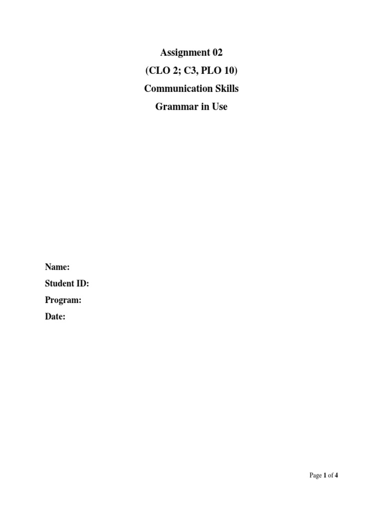 Assignment 2 Communication Skills | PDF | Retail | Linguistics