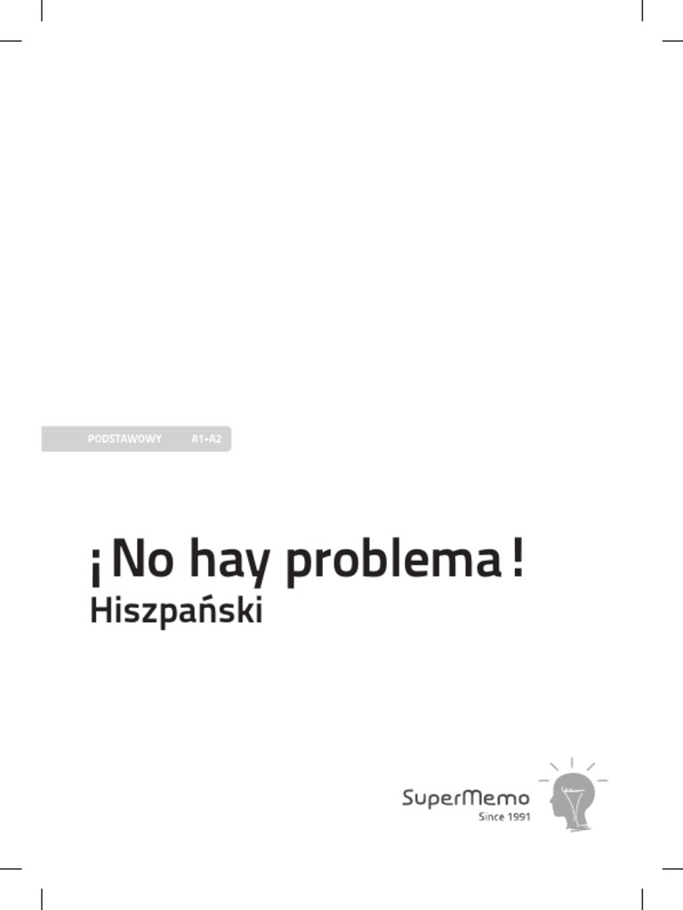 No Problem - Hiszpanski A1-A2 - SRODEK | PDF