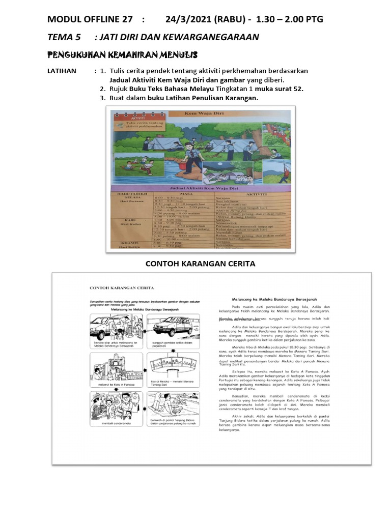 MODUL OFFLINE 27 - Karangan Cerita | PDF