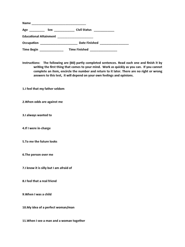 Sach Sentence Completion Test 2 | PDF | Self-Improvement