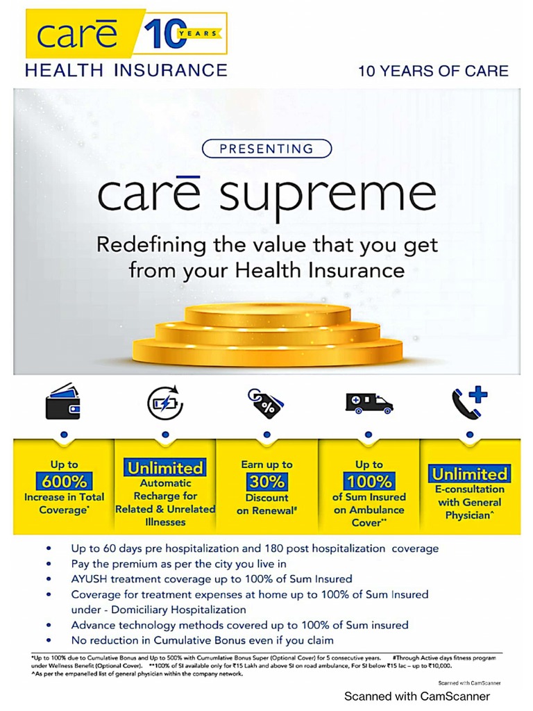 Care Supreme - Brochure-1 | PDF