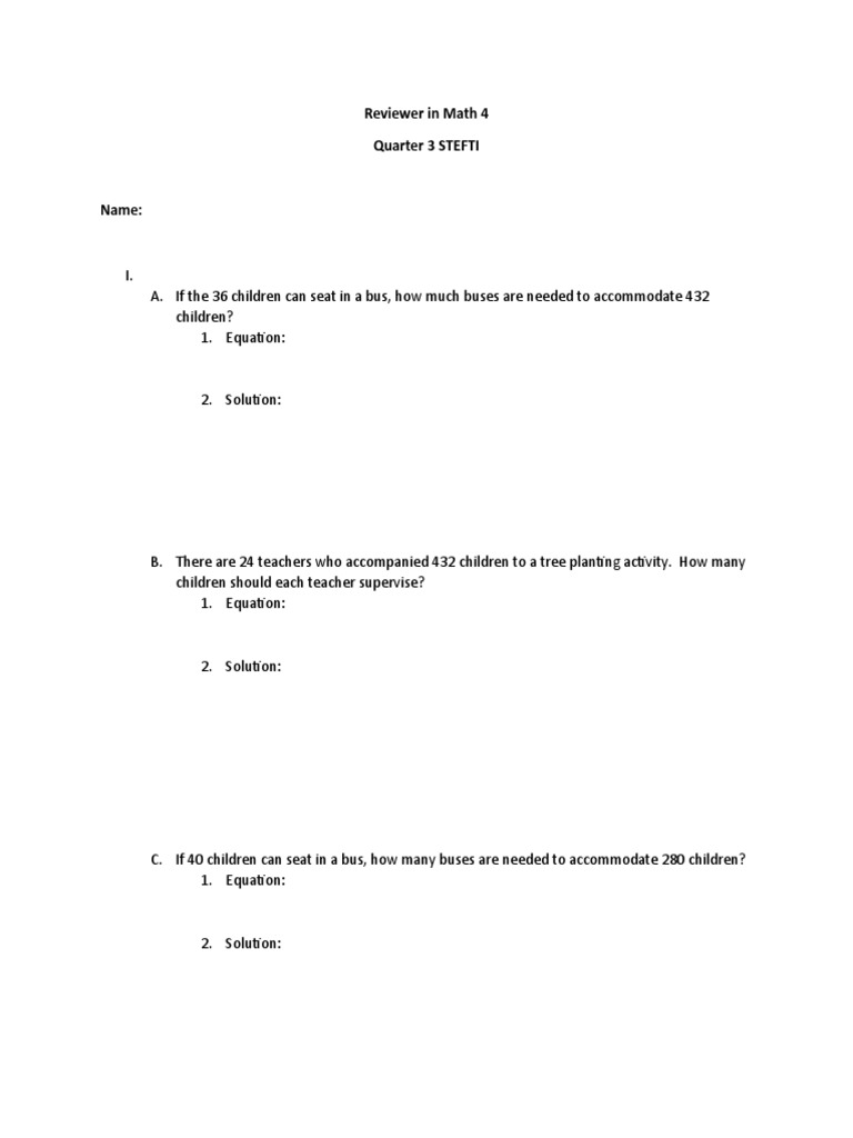 Math Reviewer Quarter 3 | PDF | Prime Number | Numbers