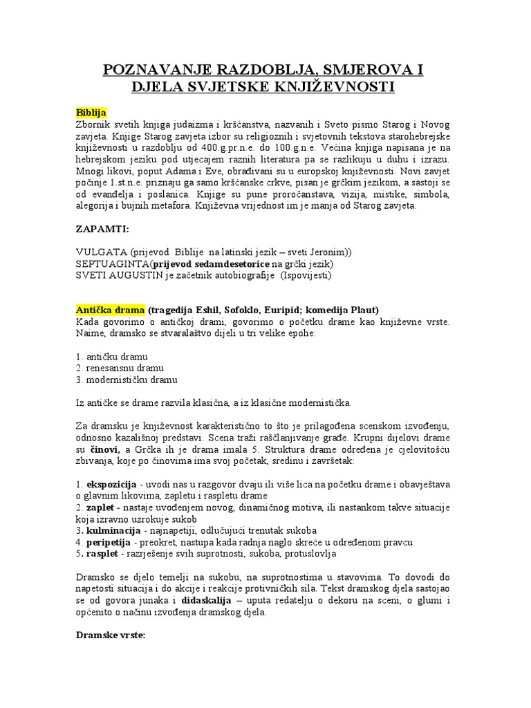 Poznavanje Razdoblja | PDF