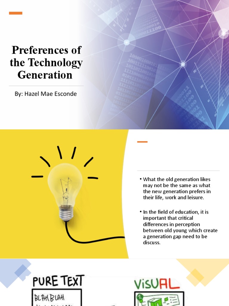 Preferences of The Technology Generation | PDF