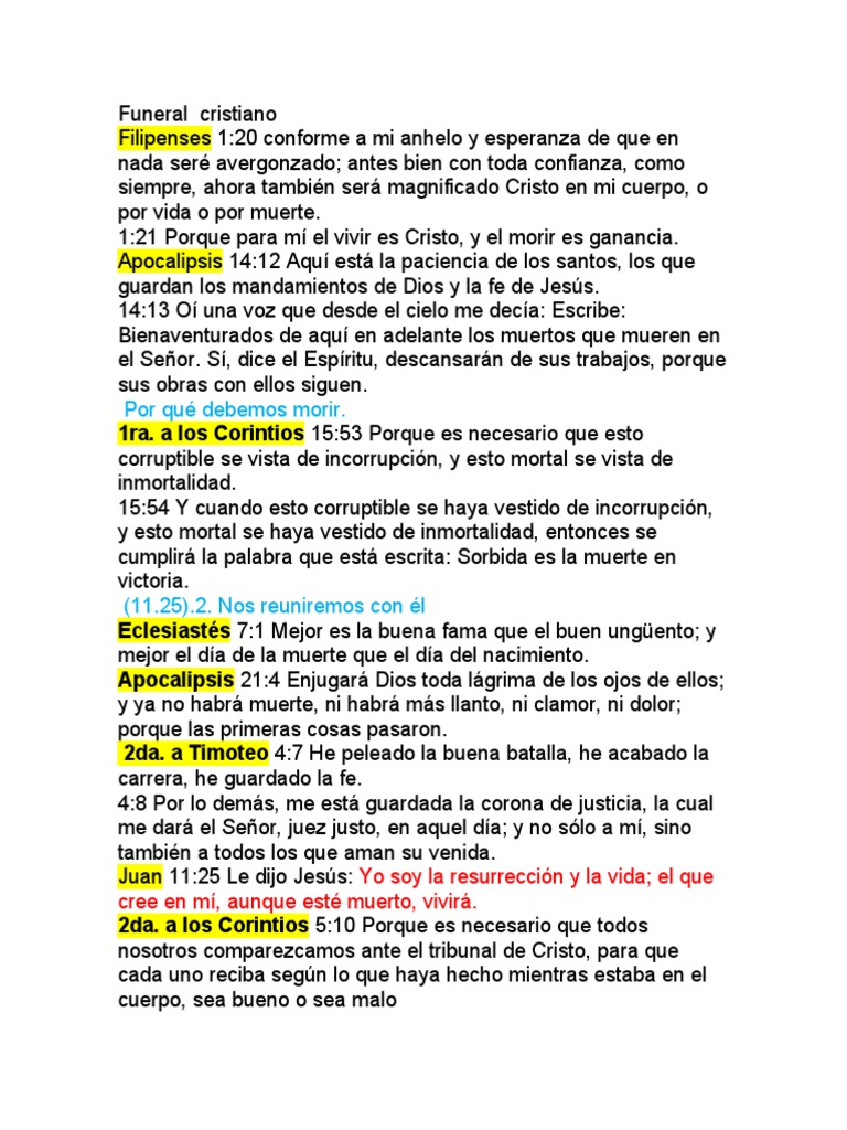 Funeral Cristiano | PDF