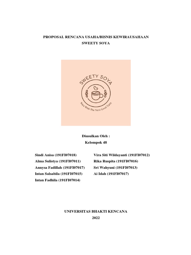 Proposal Bisnis Kel 48 MOOCs KWU 2022 | PDF