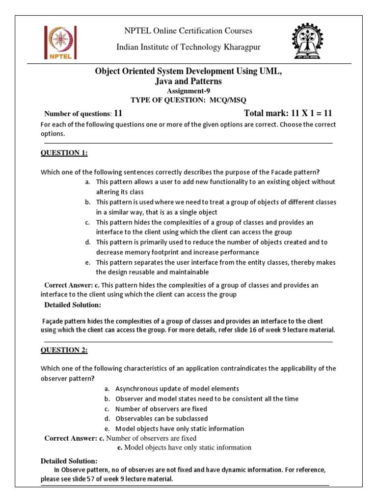 Object Oriented System Development Using UML, Java and Patterns | PDF