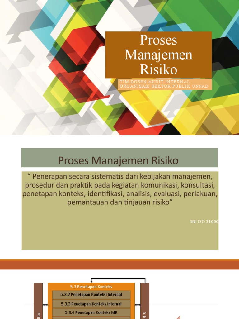 Proses Manajemen Risiko | PDF