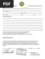 SAPS Affidavit 2 | PDF