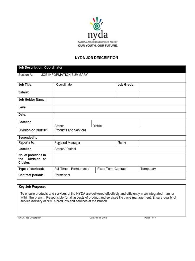 Coordinator JD | PDF | Performance Indicator | Business