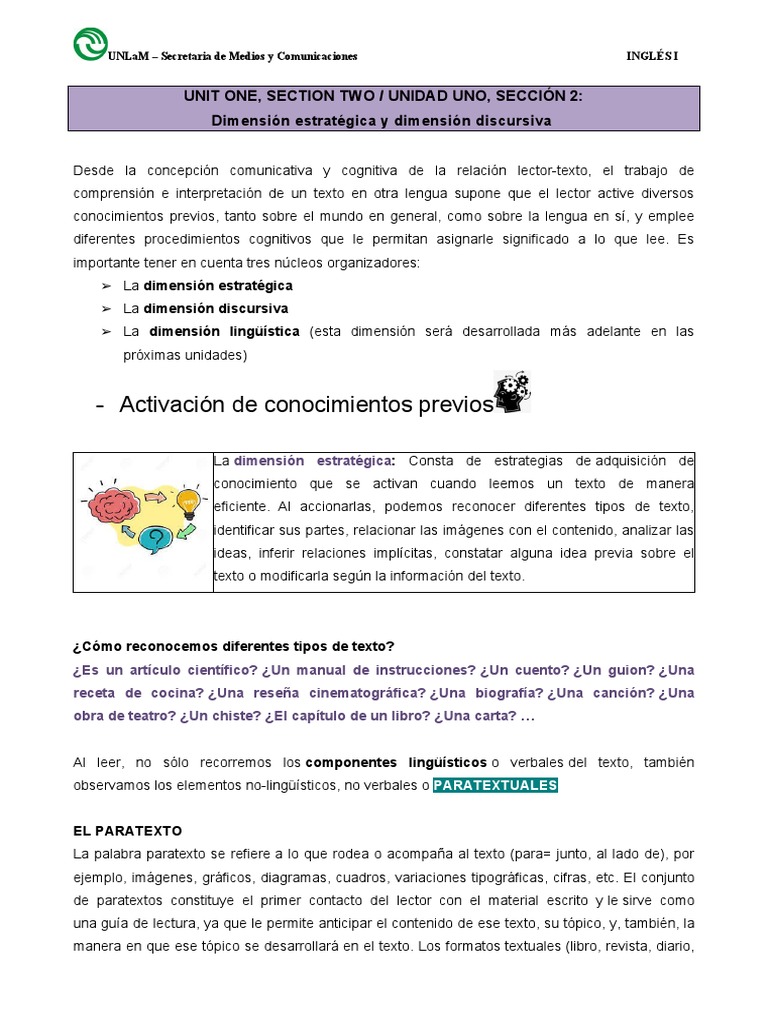 Documento de Inglés. | PDF | Autor | Conocimiento