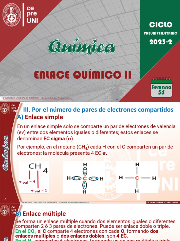 Conceptos básicos sobre los tipos de enlaces químicos y la representación de Lewis | PDF ...