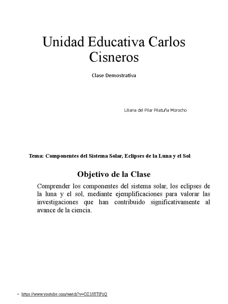 Unidad Educativa Carlos Cisneros | PDF