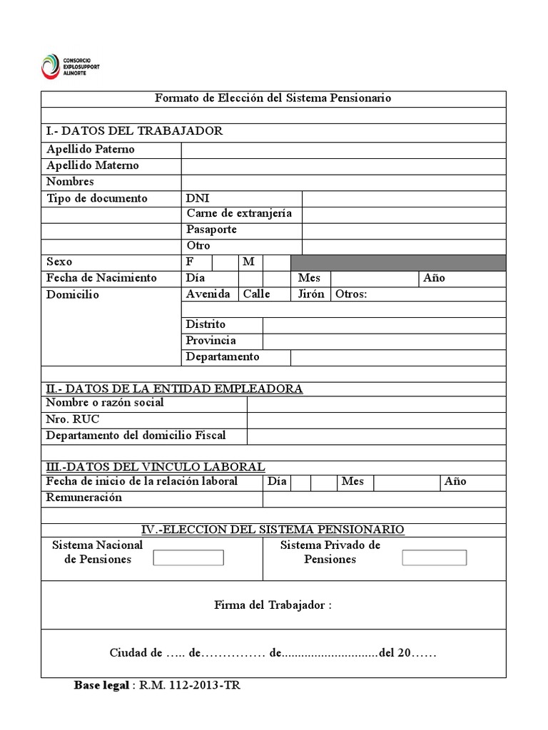 Formato de Eleccion AFP-ONP | PDF