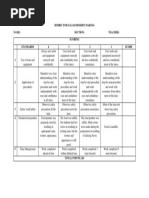 Rubrics For Salad | PDF | Salad | Food And Drink Preparation