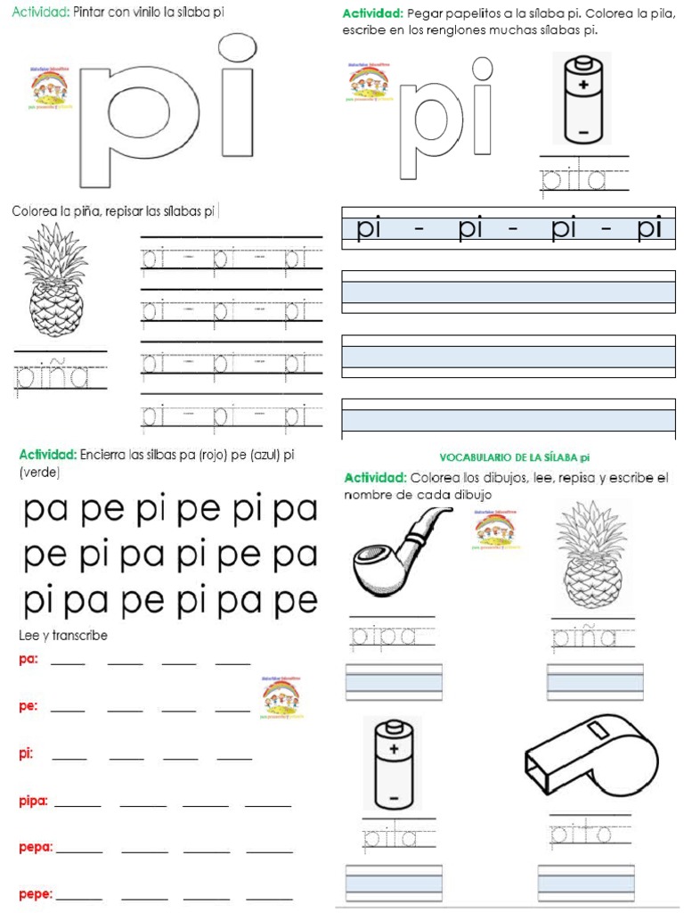 Sonidos de La Letra P | PDF