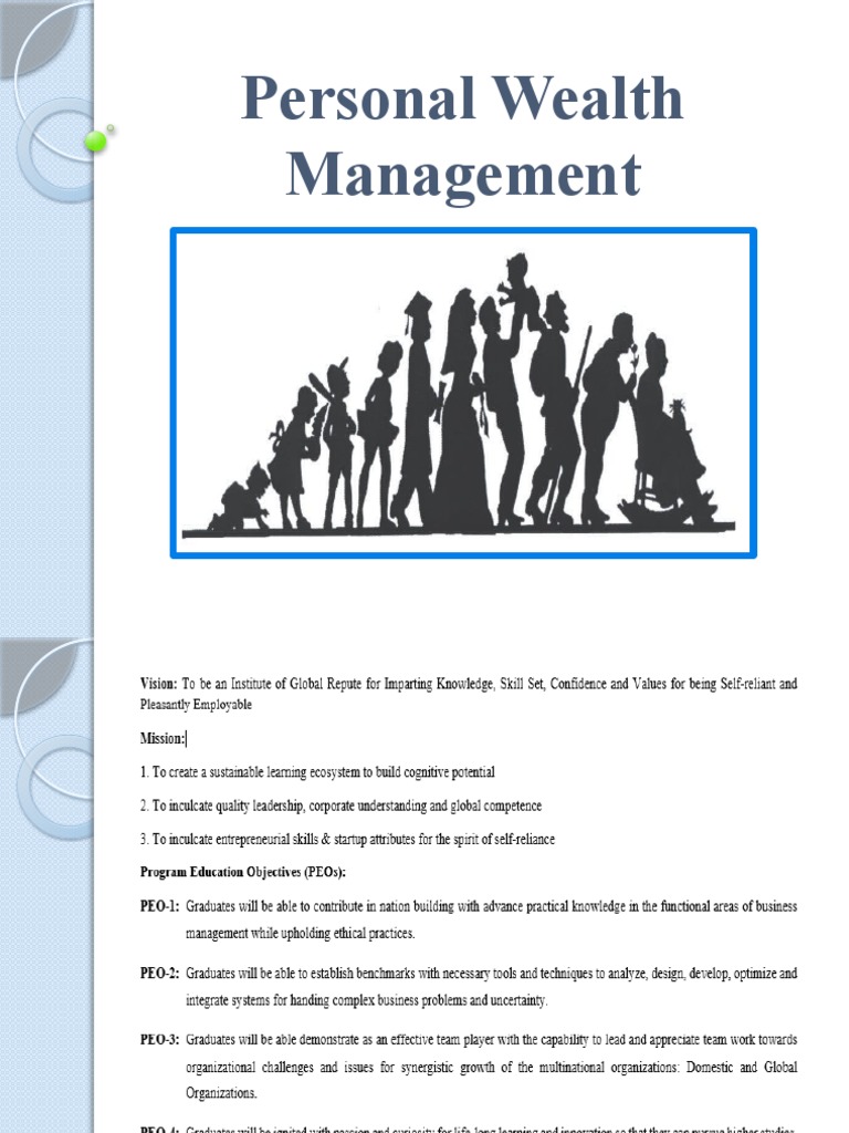 Personal Wealth Management | PDF | Price–Earnings Ratio | Investing