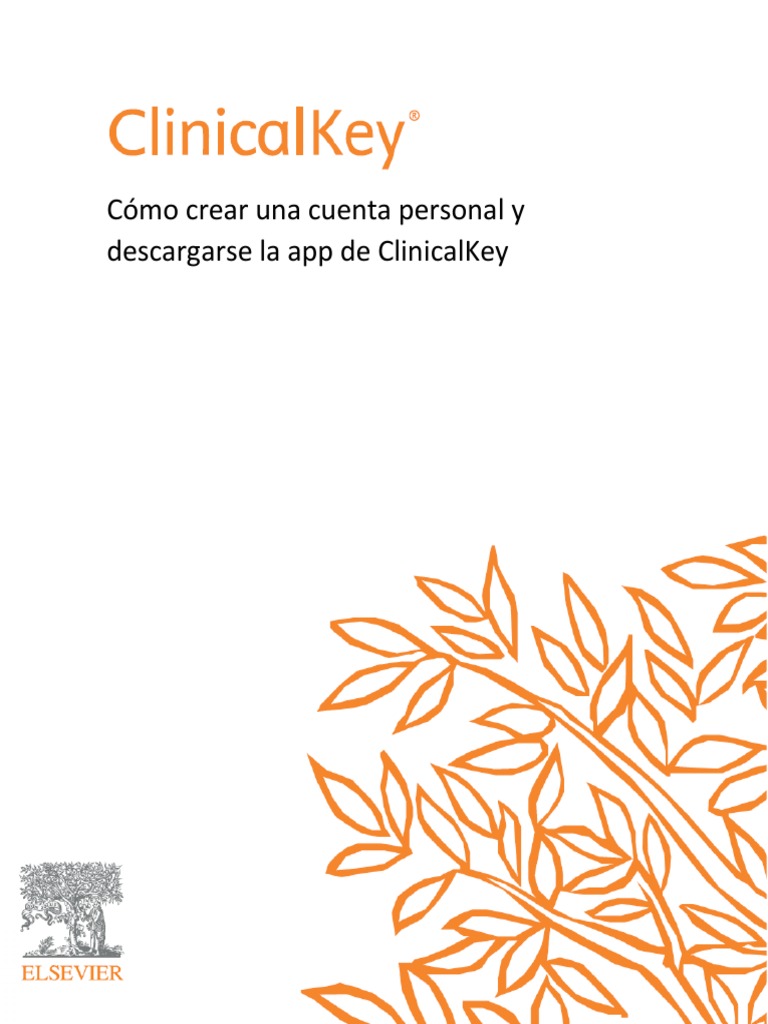 ClinicalKey Crear Cuenta Personal Descargar APP | PDF | Crecimiento ...