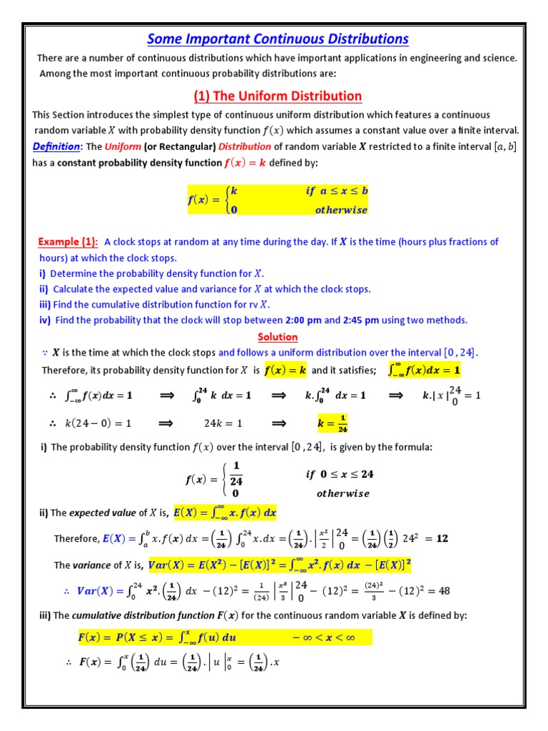 Uniform vs Exponential Distributions | PDF | Teaching Methods & Materials