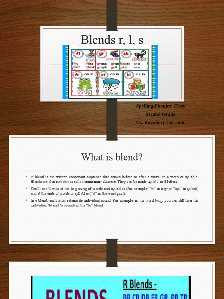 Blends R, L, S | PDF