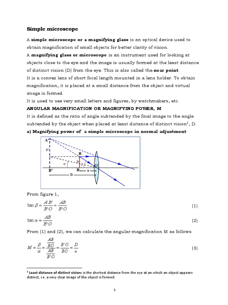 Simple Microscope | PDF | Materials Science | Optics