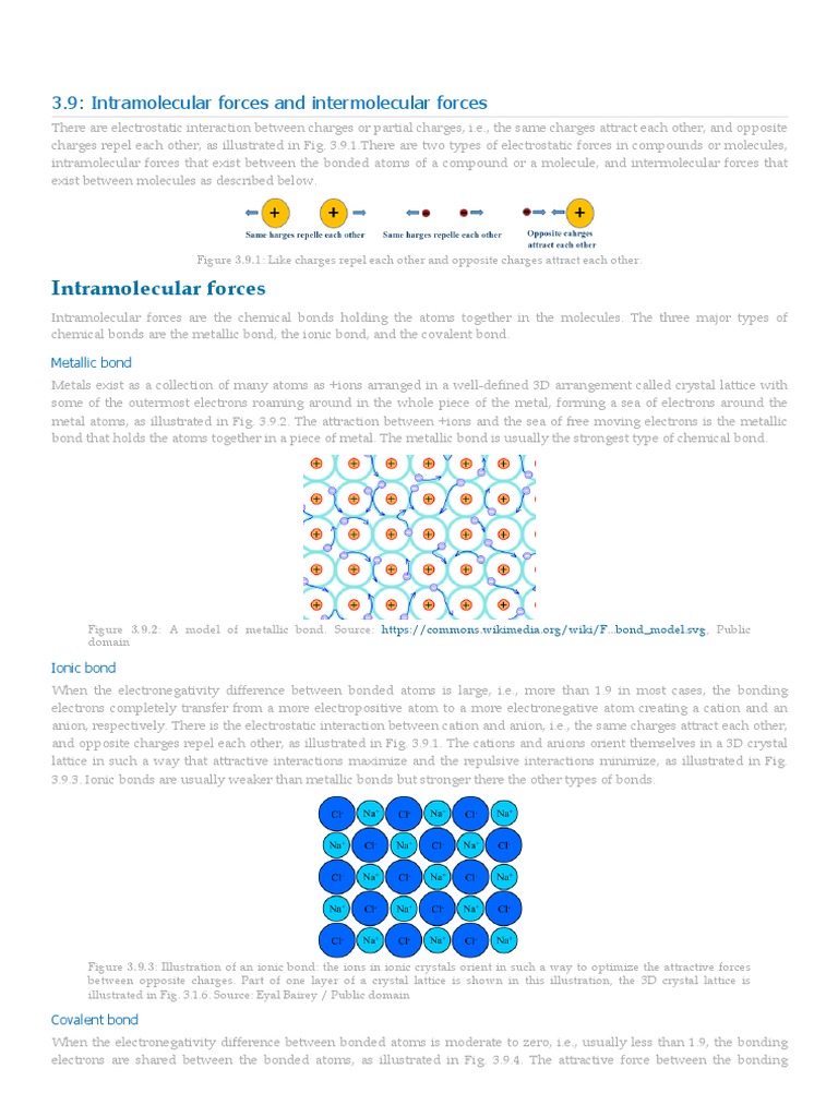 3.9 - Intramolecular Forces and Intermolecular Forces - Chemistry ...