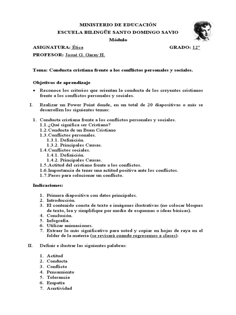 Módulo de Ética - Duodécimo Grado - 20200319000724 | PDF | Cognición ...