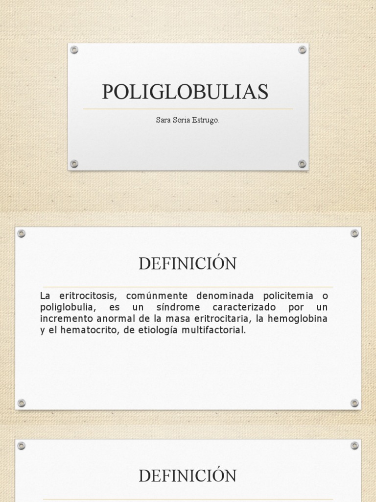 Tema 9 Poliglobulias | PDF | Tejido (biología) | Medicina CLINICA
