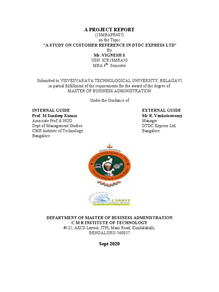 DTDC Logistics | PDF | Logistics | Methodology