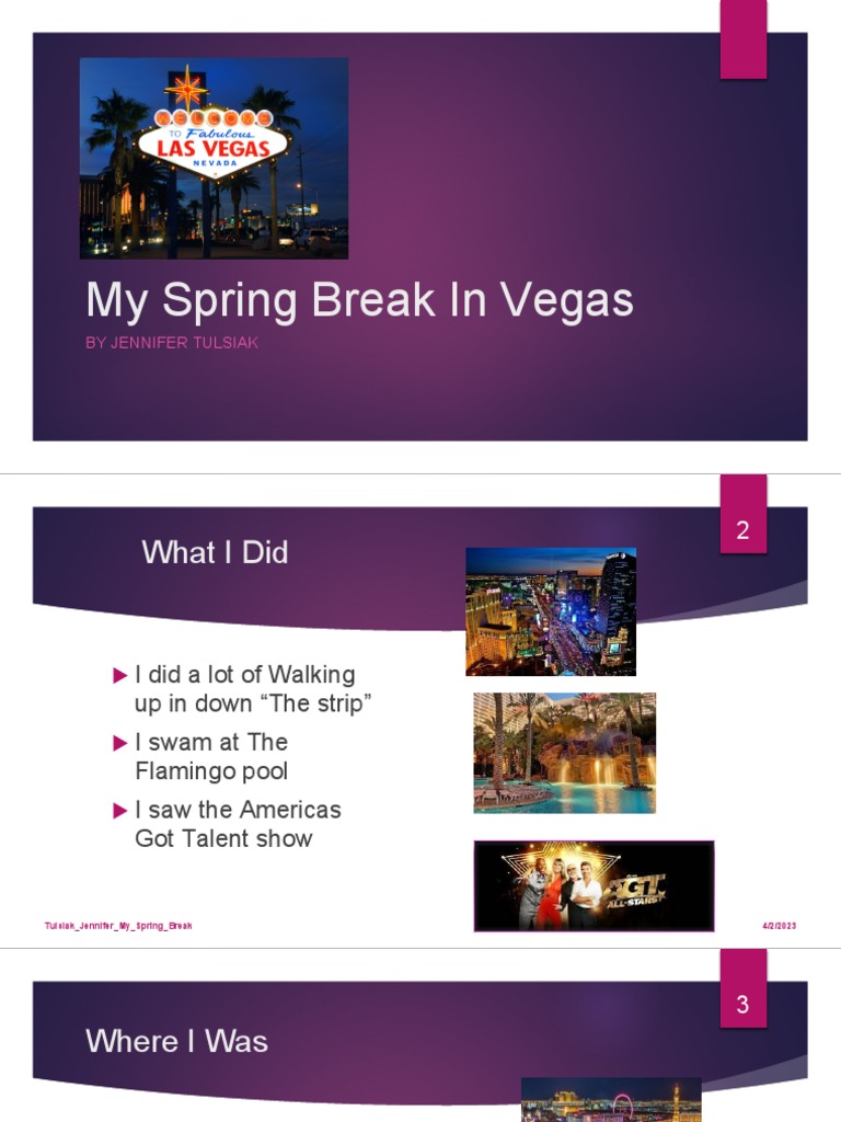 Annotated-Tulsiak Jennifer My Spring Break-2 | PDF