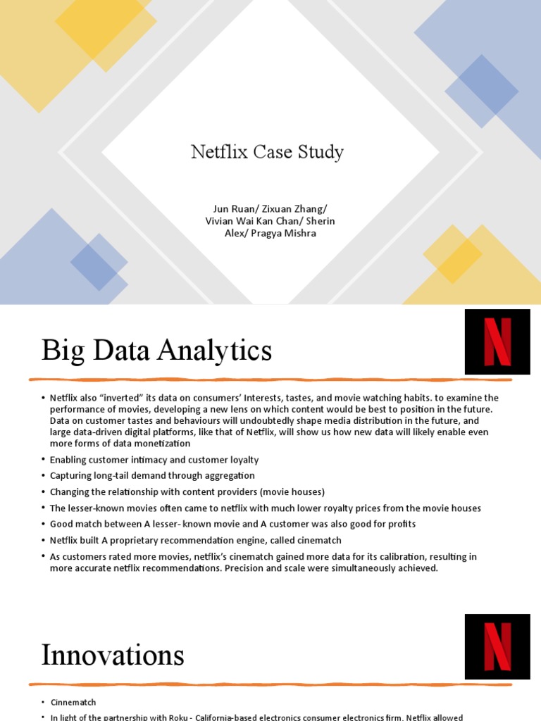 Netflix Big Data & Analytics Case Study | PDF | Netflix | Subscription Business Model