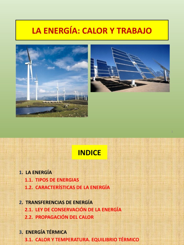 La Energía - Calor y Trabajo | PDF | Calor | Convección
