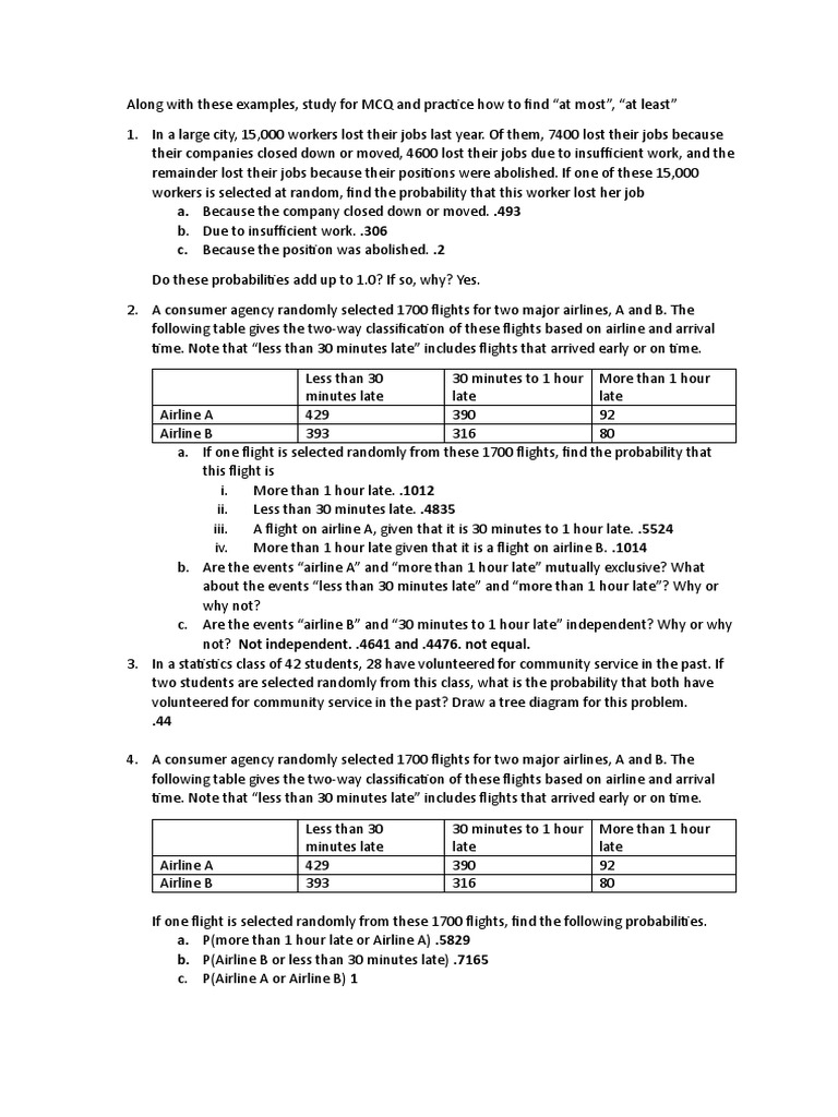 Bus172-PracticeMid2 - With Answer | PDF | Standard Deviation | Poisson ...