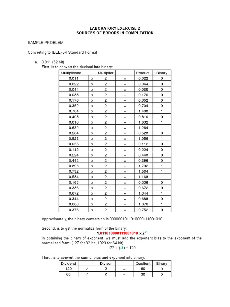 LabExer2-Sources-of-Errors-in-Computation | PDF | Elementary Mathematics | Arithmetic
