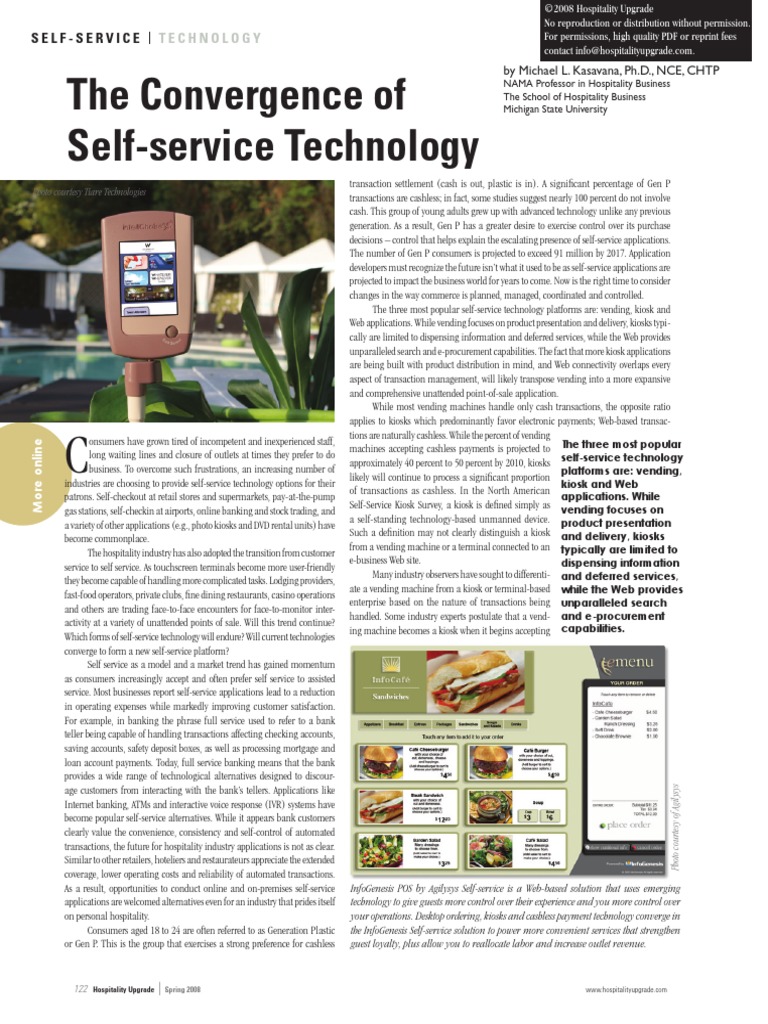 The Convergence of Self Service Tech | PDF