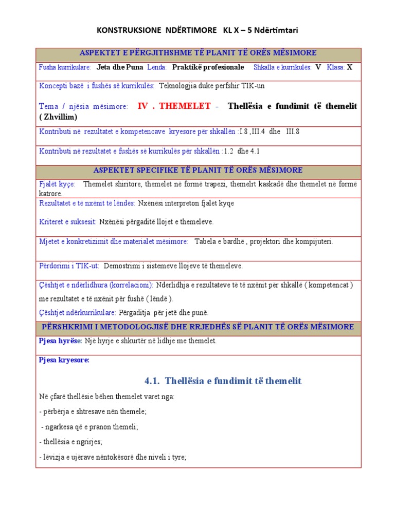 Konstruksione Ndërtimore KL X - 5 N | PDF