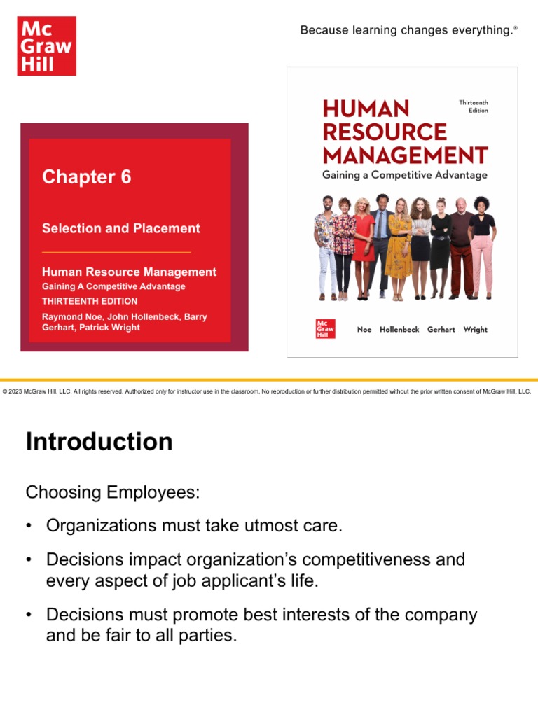 C06 - Selection and Placement | PDF