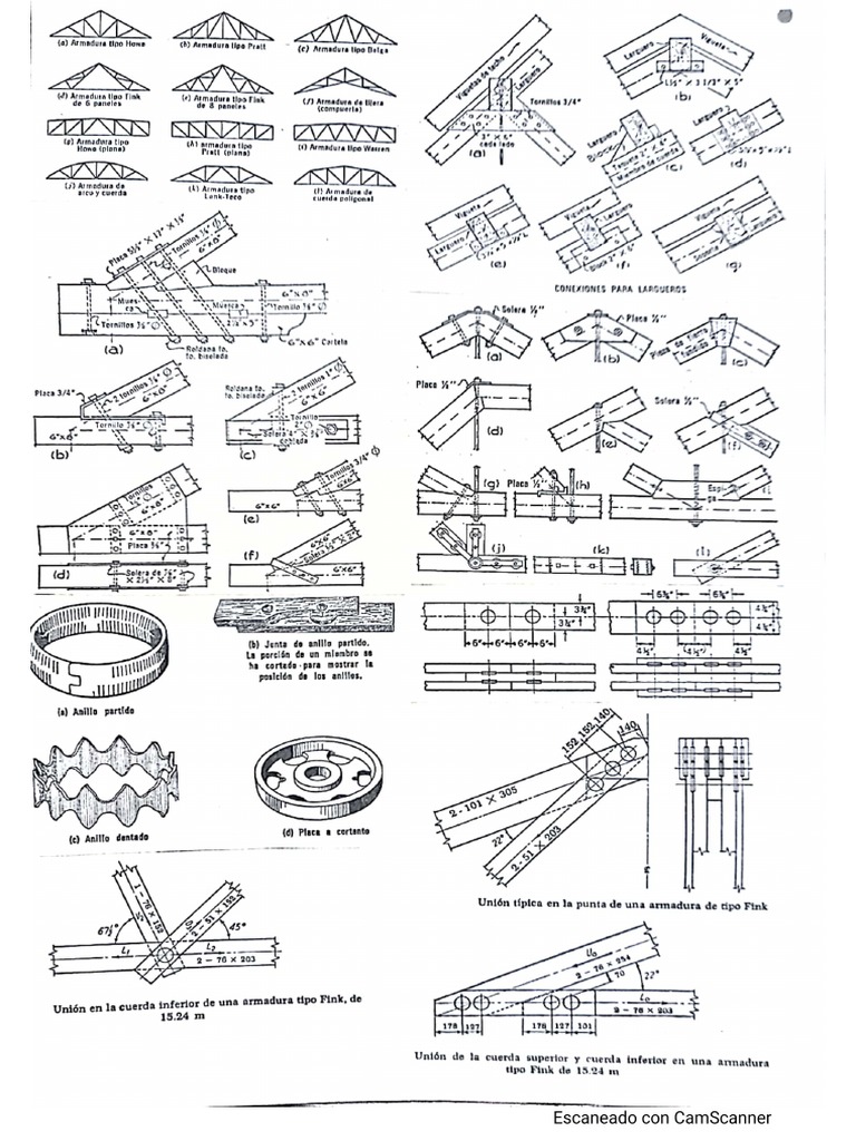 Tabla Uniones en Madera | PDF