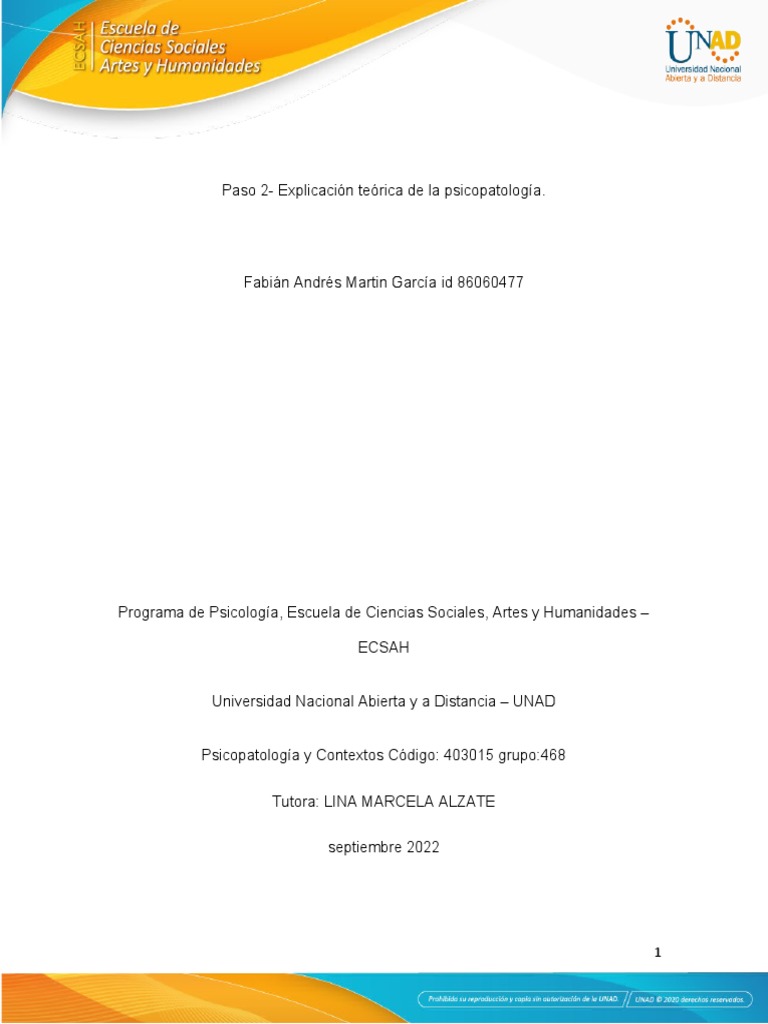 Anexo 1 - Matriz Estudio de Caso - Psicopatologia Fabian | PDF | Psicopatología | Sicología