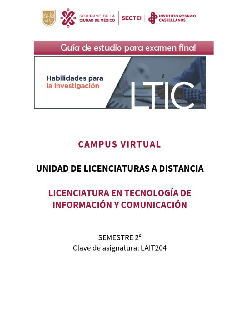 Guía de Estudio para Examen Final: Campus Virtual | PDF | Experimentar ...