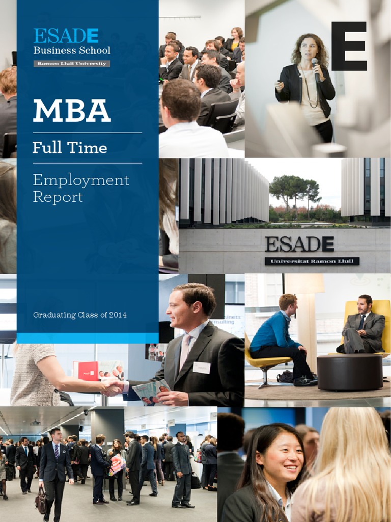 ESADE FTMBA EmploymentReport 2014 | PDF | Master Of Business ...