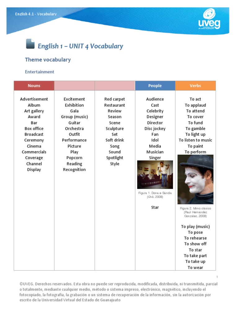 Vocabulario Ingles Uveg | Download Free PDF | Grammar | Syntax