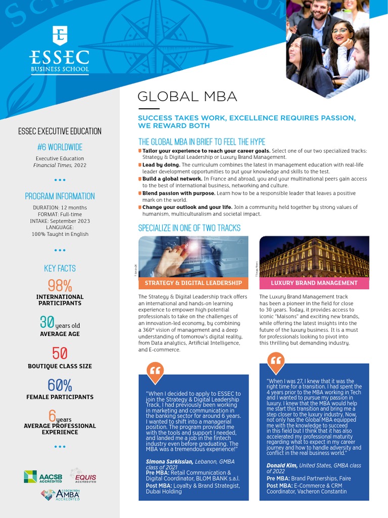 Fiche GMBA - 25 01 2023 - 1311020123 | PDF | Master Of Business Administration | Luxury Goods